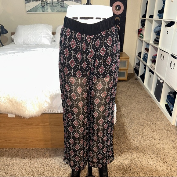 Full Tilt | Pants & Jumpsuits | Full Tilt Boho Goth Cross Multi Print ...